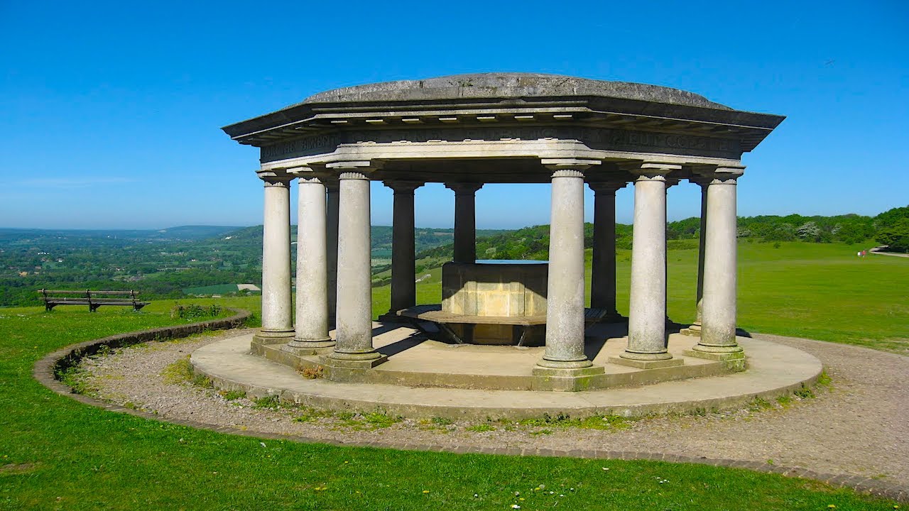 Summer flight over Colley Hill, Reigate, Surrey - YouTube