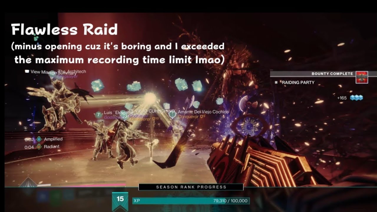 Destiny 2 - Flawless Vow of the Disciple Raid - YouTube