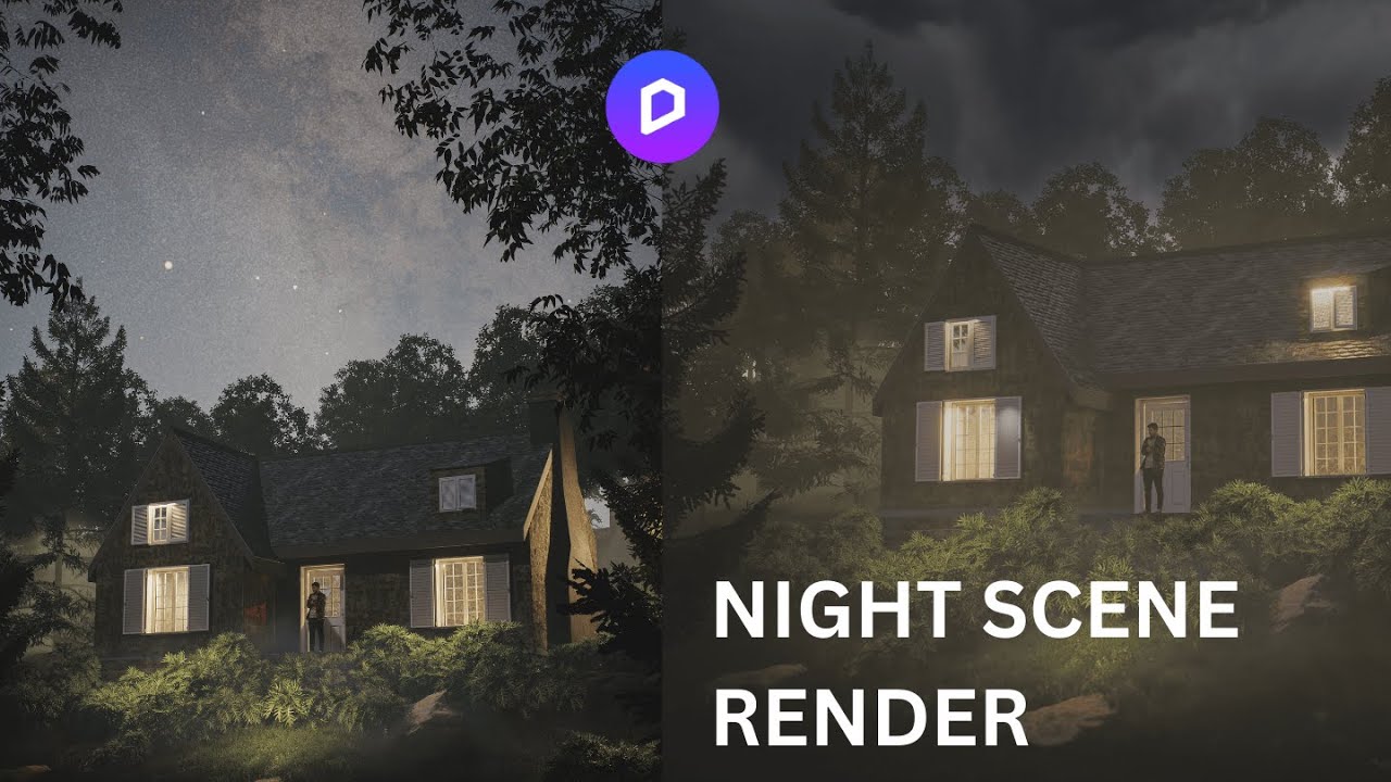 D5 Render Night Scene Tutorial + Photoshop Post Production | Ultra ...
