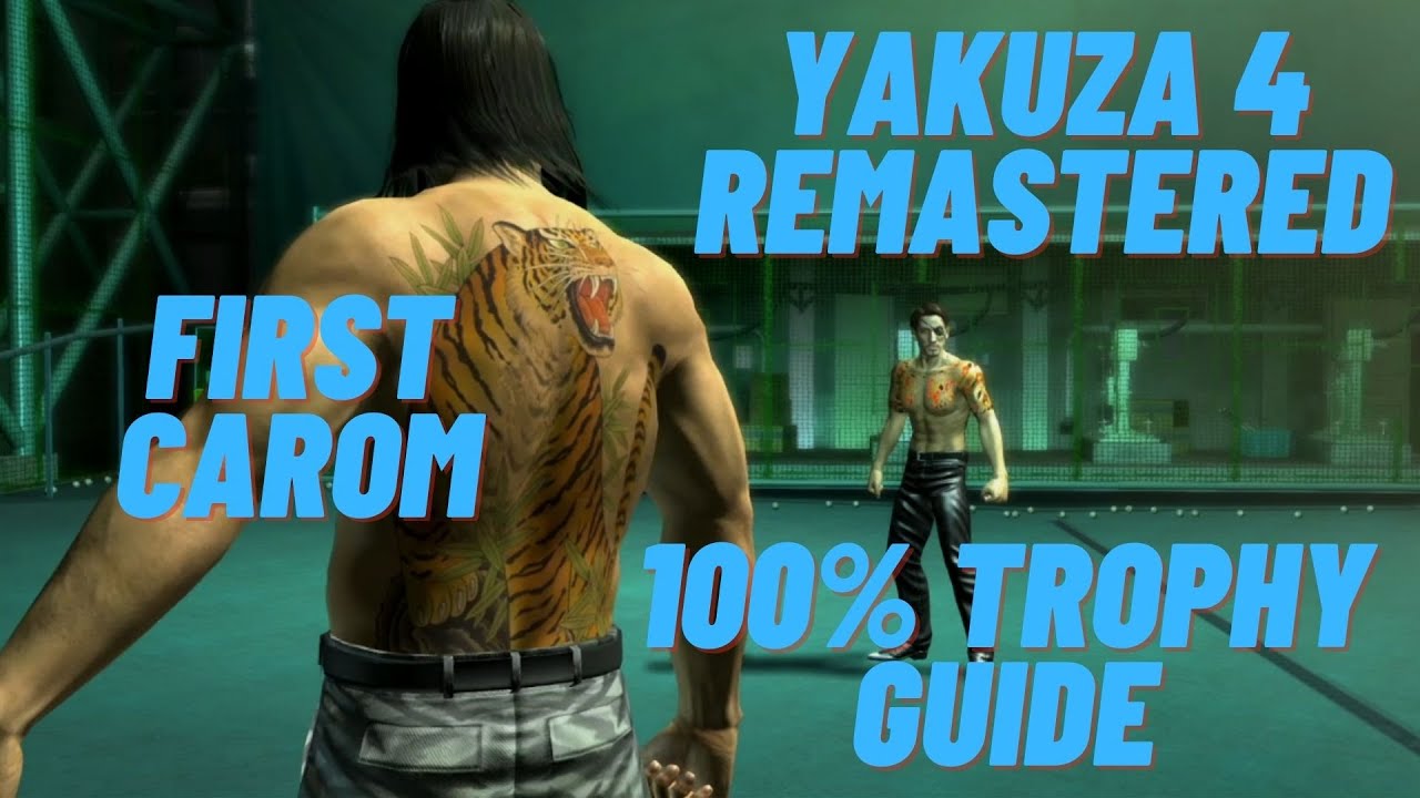 First Carom Trophy - Yakuza 4 Remastered 100% Trophy Guide - YouTube