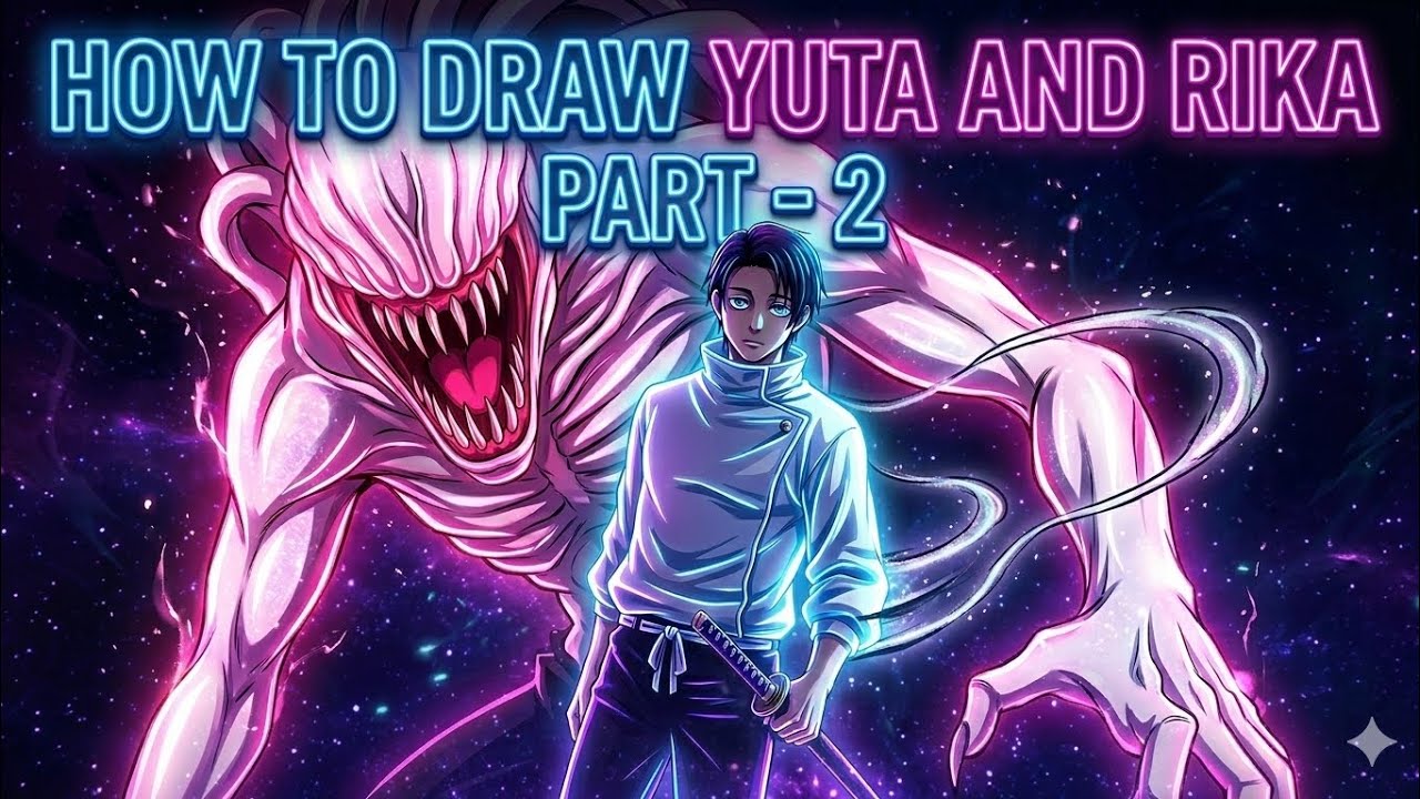 how to draw ! yuta and rika ! 😄 (Easy) Style 🥳 step by step (part-2 ...