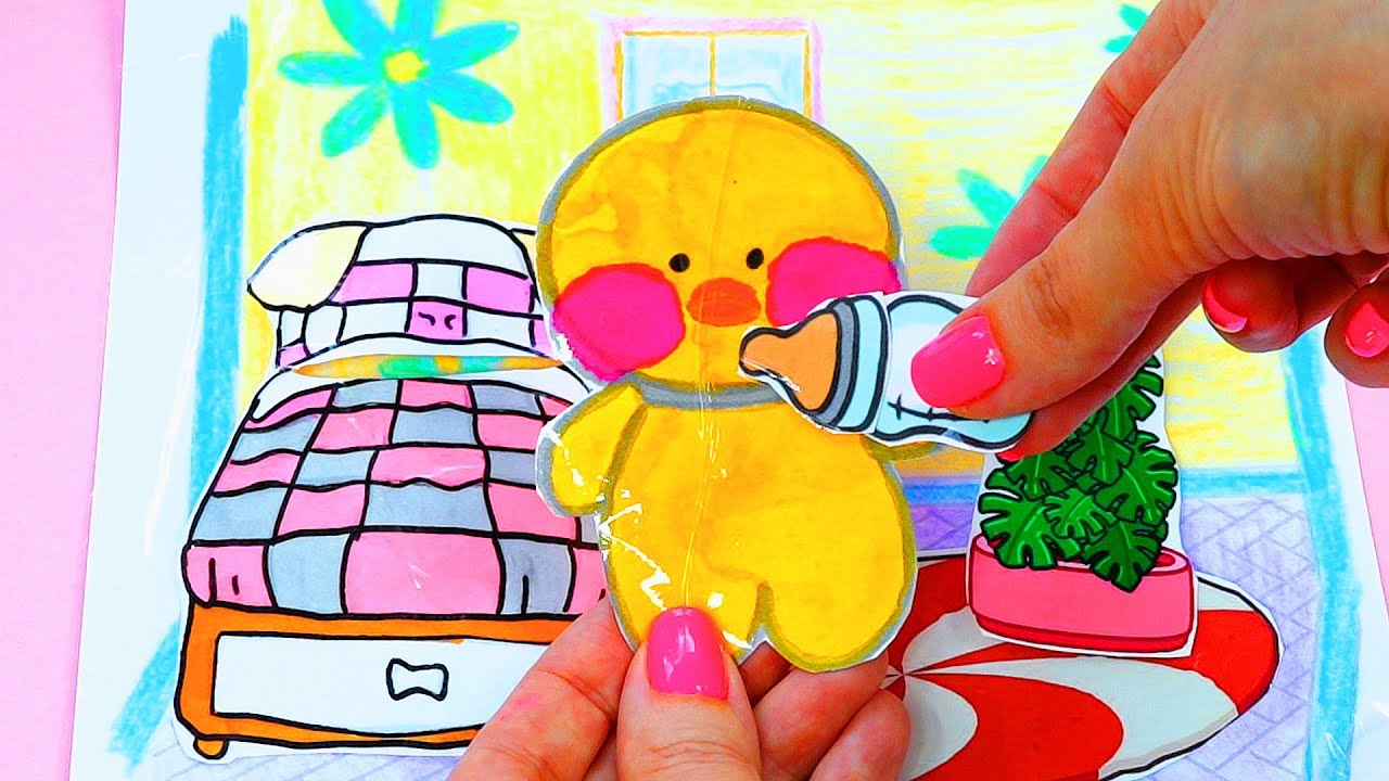[🌸paper diy🌸] Decorating paper House👶🏻 BABY CARE tutorial 종이놀이 - YouTube