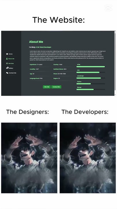 3D Portfolio || Free Source Code || #design2code #webdesign #coding #viralshorts #shorts # ...