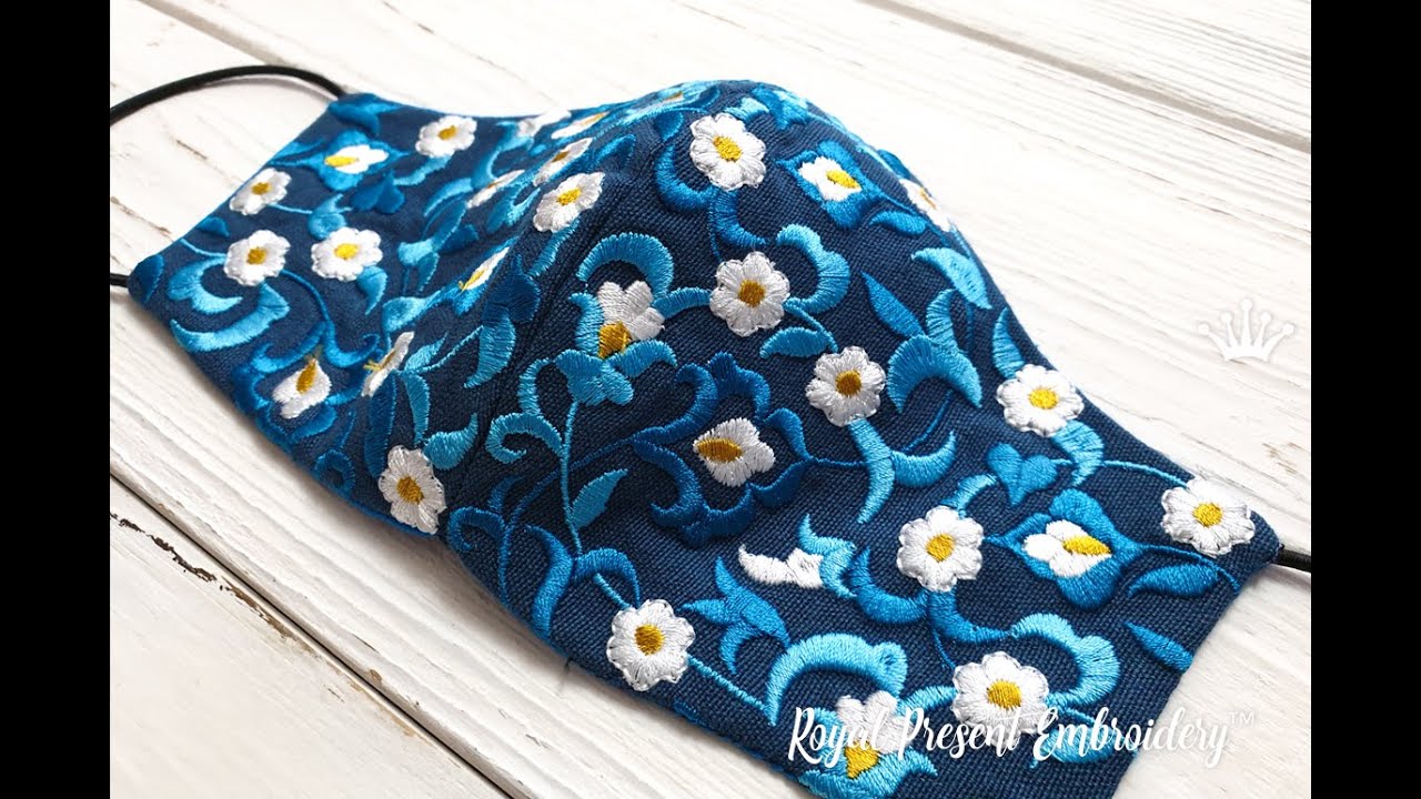 Oriental Pattern Protective Face Mask Free Machine Embroidery Design ...