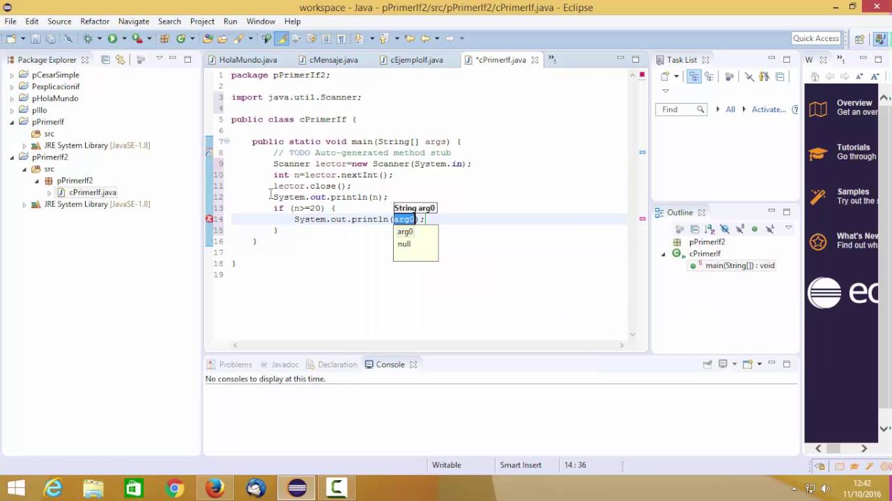 If 03 Java Eclipse Programacion Seguridad Informatica Cfgm Youtube 4971