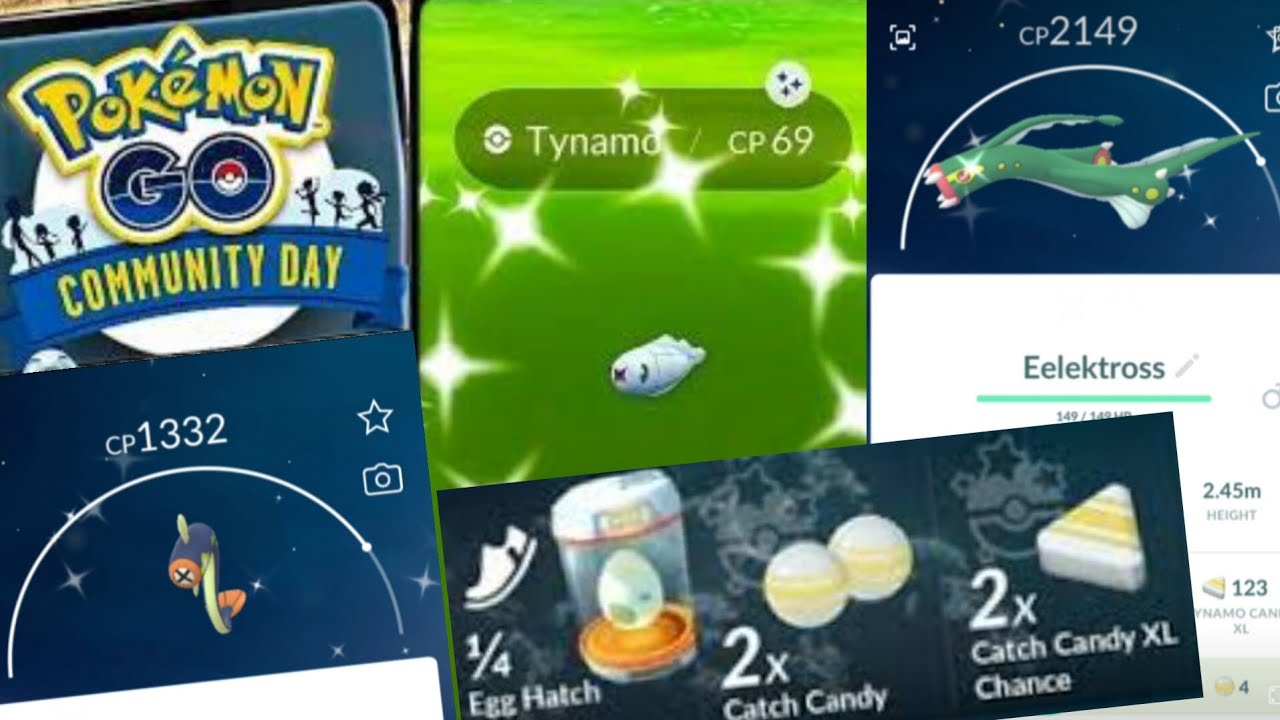 2 x catch candy 🤯|| Tynamo Community Day Pokemon go #anime #1k - YouTube