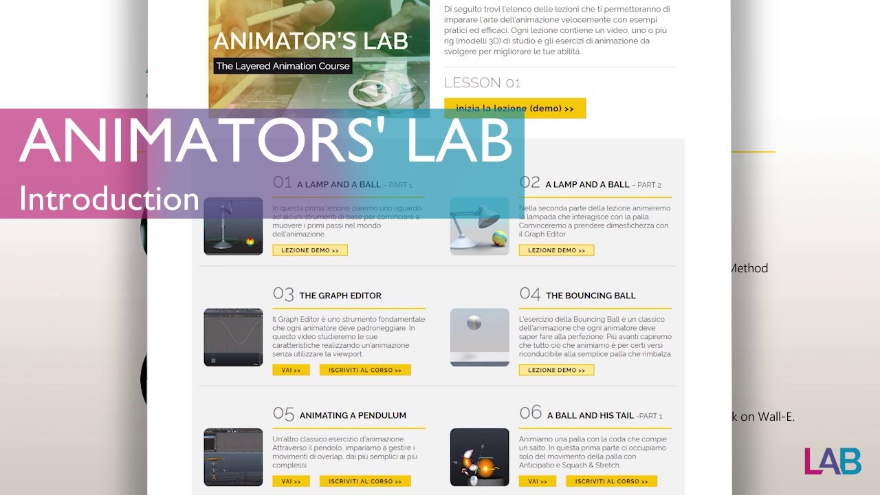Introduction - Animators' LAB - YouTube