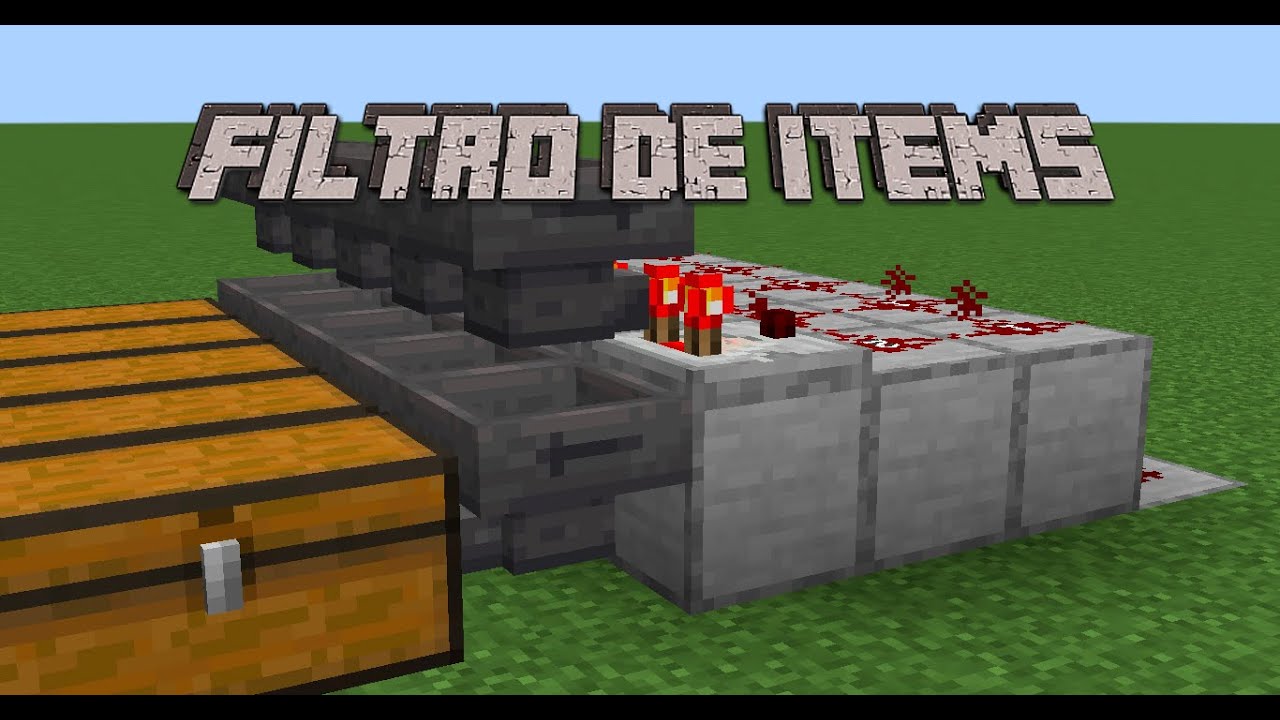 Como hacer un filtro de items en Minecraft (Cualquier version)🍕 - YouTube
