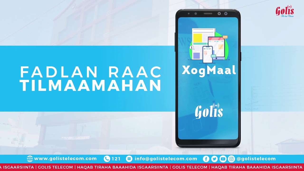 Adeegga Xogmaal Golis Telecom - YouTube