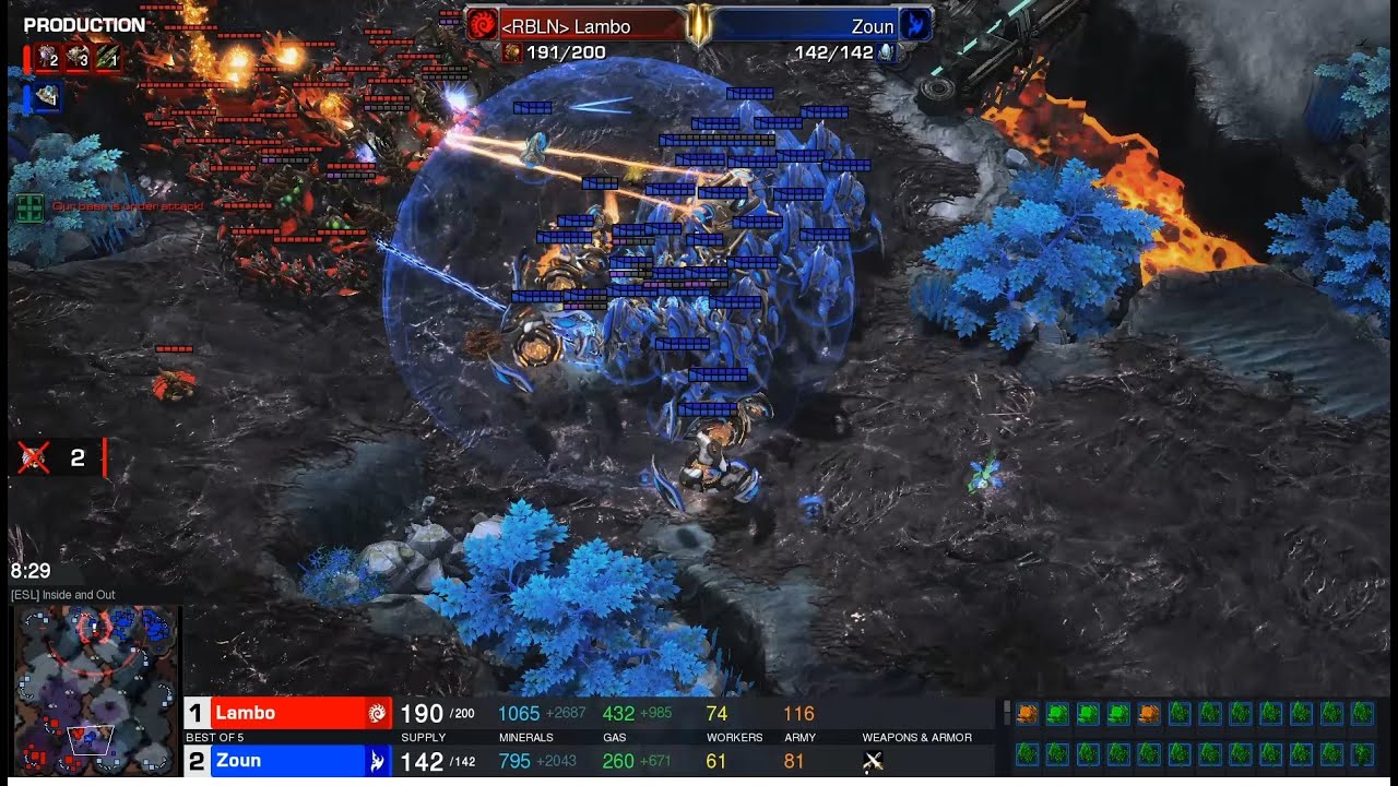 Starcraft II HomeStory Cup XXI 2022 Jul24 Lambo(Z) v Zoun(P) Game 3 ...