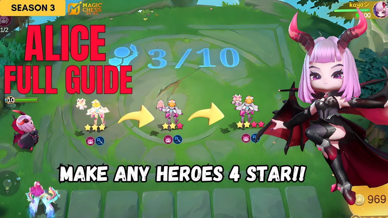 The New Commander Alice - FULL DETAILED GUIDE in Magic Chess Go Go ...