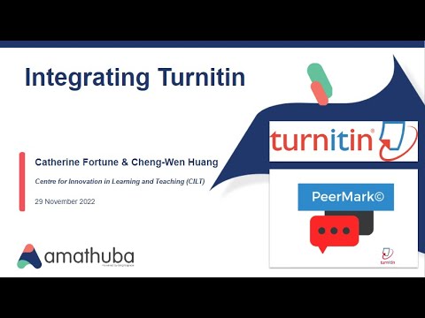 Integrating Turnitin in Amathuba - YouTube