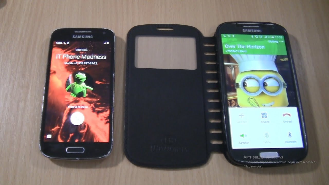 Incoming call & Outgoing call at the Same Time Samsung Galaxy S4 + S4 ...