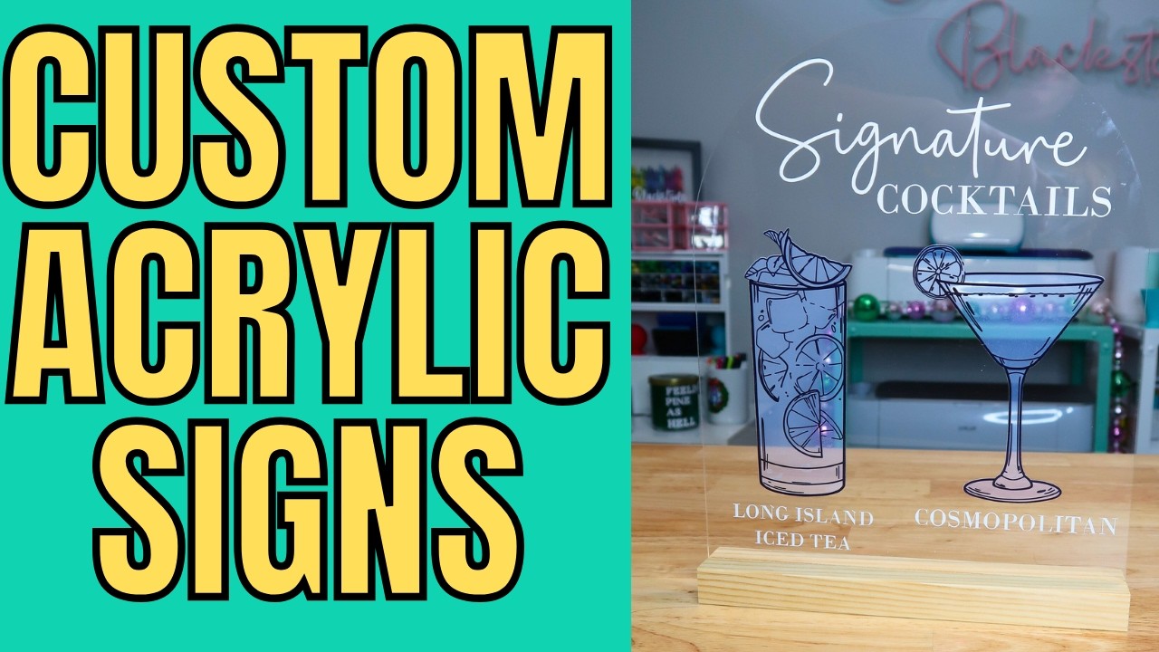 DIY Personalized Acrylic Sign | Easy Cricut Tutorial for Beginners ...