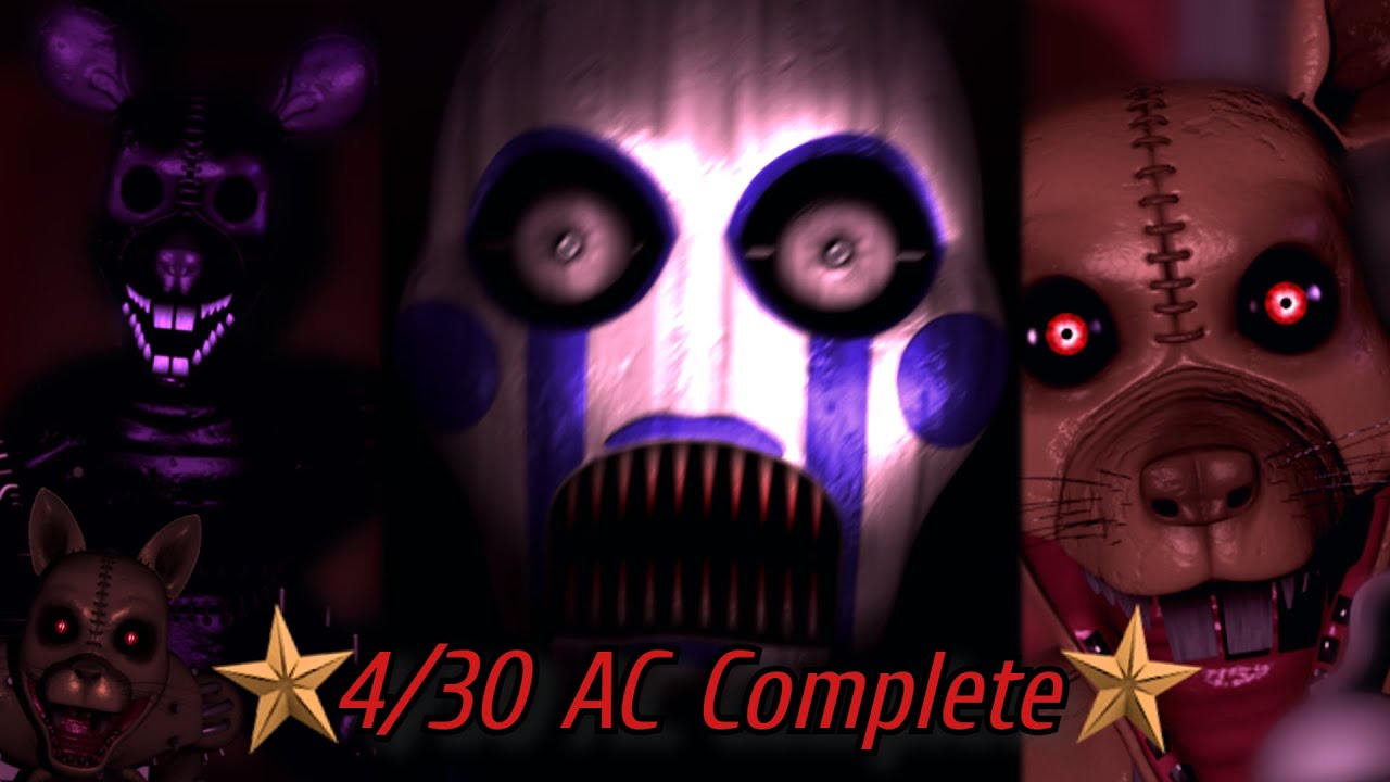 Five Nights At Candy's 3: Custom Night | 4/30 Mode ALL CHALLENGES ...