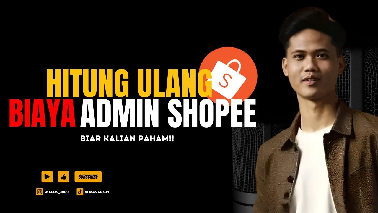 Hitung ulang biaya admin Shopee Setelah ada Biaya Proses Pesanan - YouTube