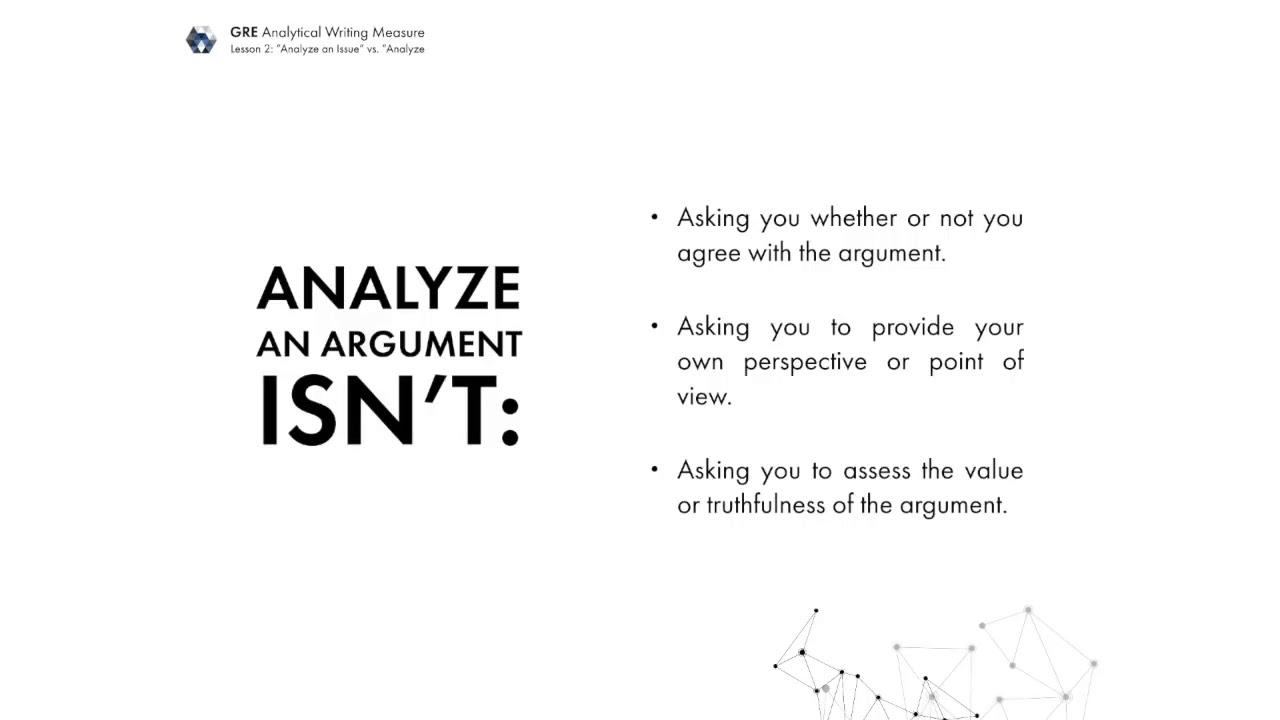 Analytical Writing Analyze an Issue vs Analyze an Argument GRE Prep ...