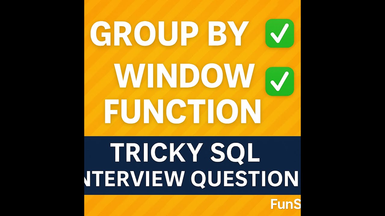 SQL Puzzle: GROUP BY vs Window Function — Real-World Solution Explained ...