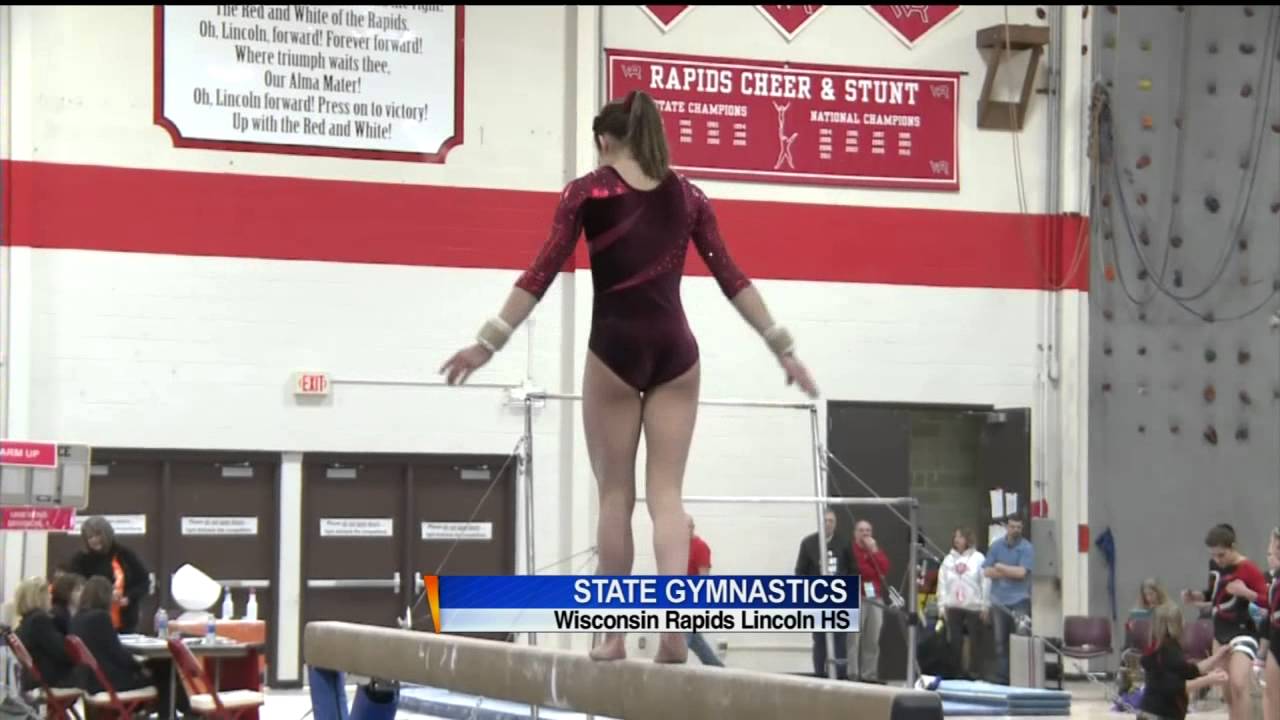 Girls team state gymnastics highlights at Wisconsin Rapids - YouTube