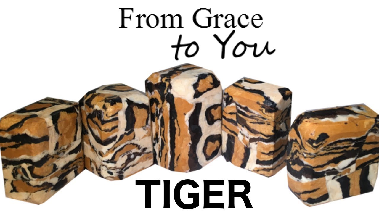 Making "Tiger" Cold Process Tiger Stripe Soap Using Soap Clay-Chapter ...