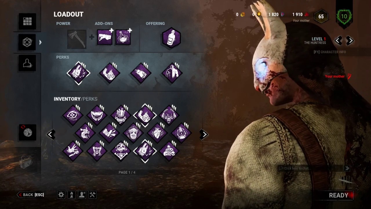 1 Amazing Loadout For Starters! - Huntress Loadout - Dead By Daylight ...