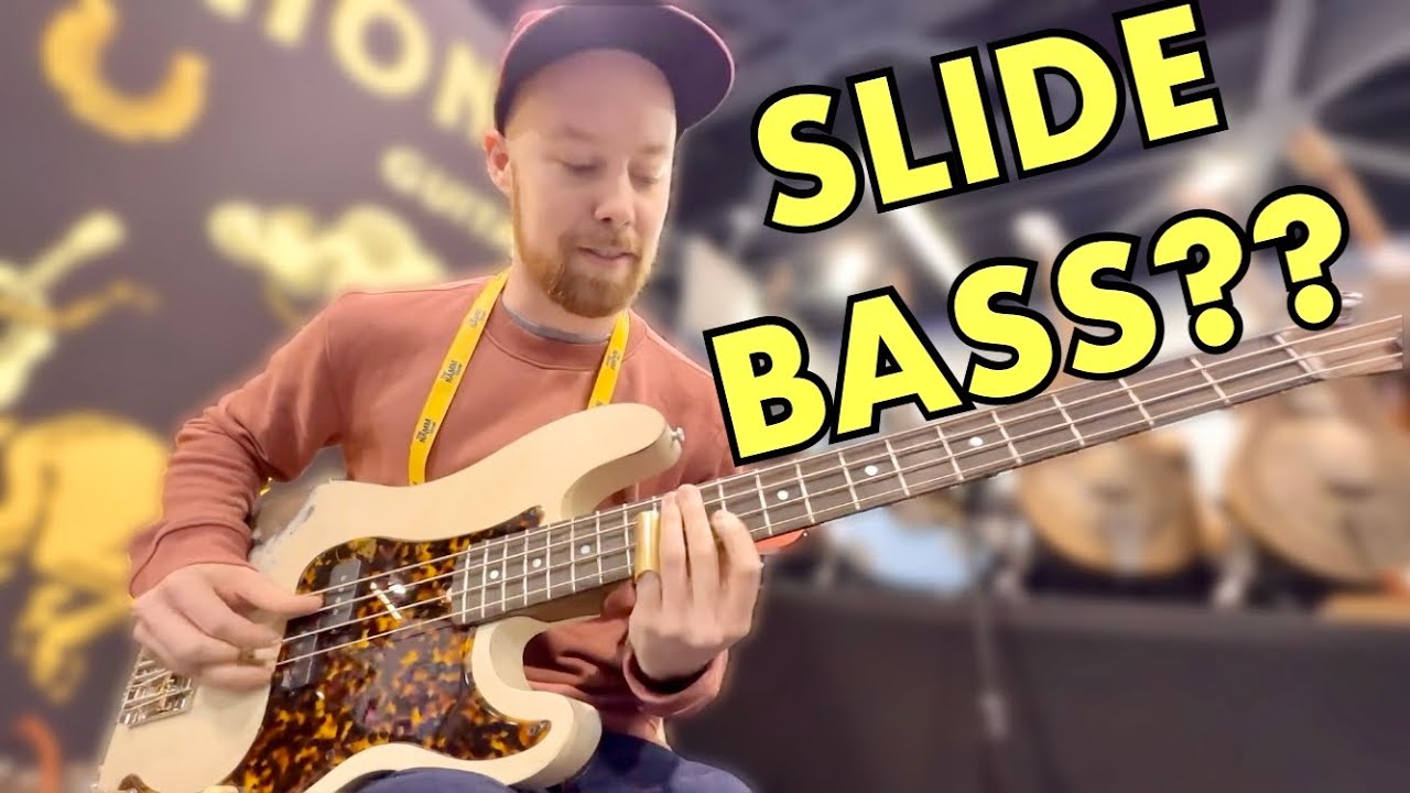 I Played SLIDE on a BASS GUITAR (NAMM Vlog) - YouTube