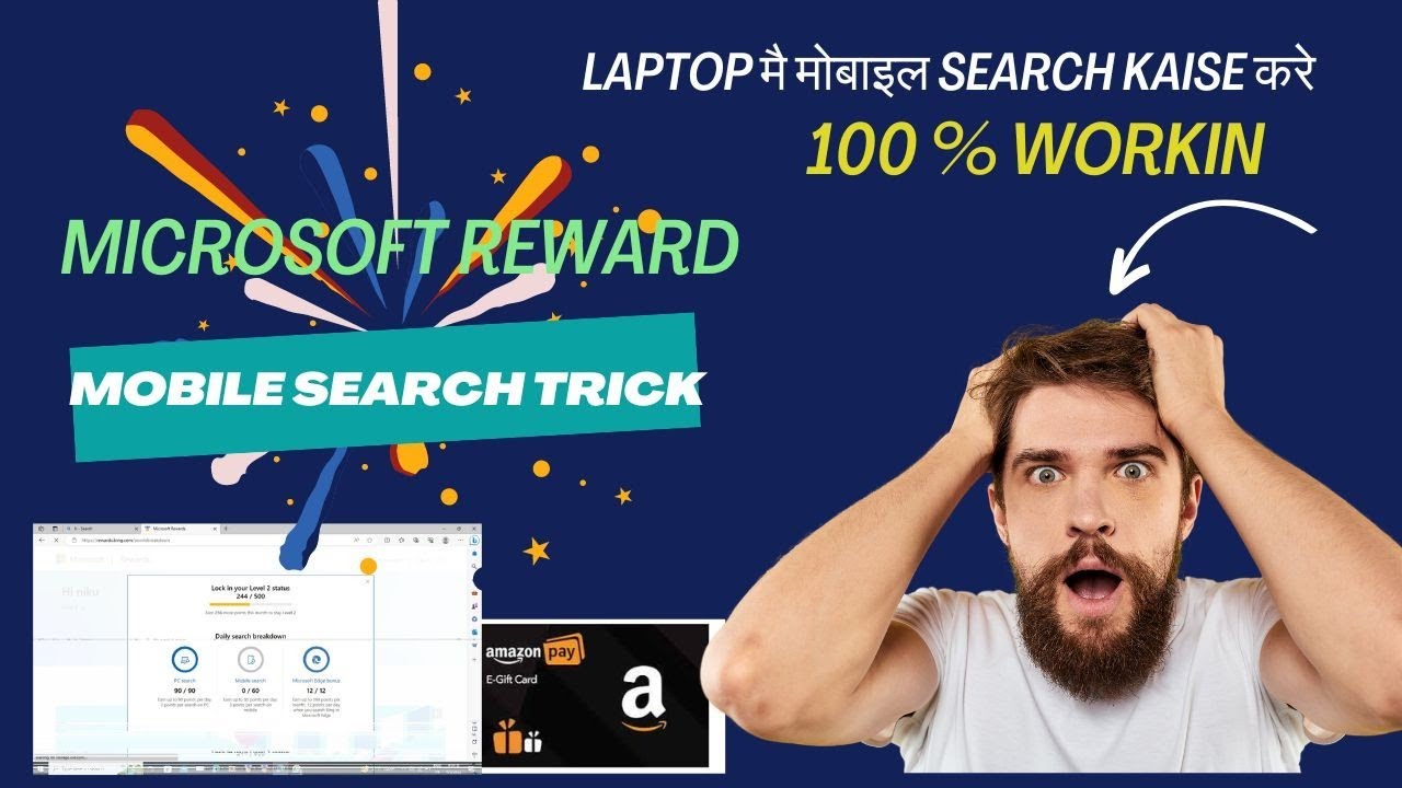 Make Mobile Microsoft Reward Searches On a Desktop PC // Bing Reward ...