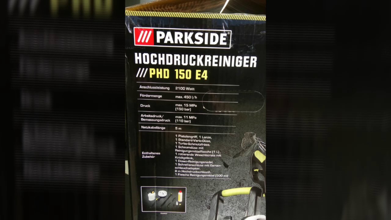 Lidl-Hochdruckreiniger PHD 150 E4 - YouTube
