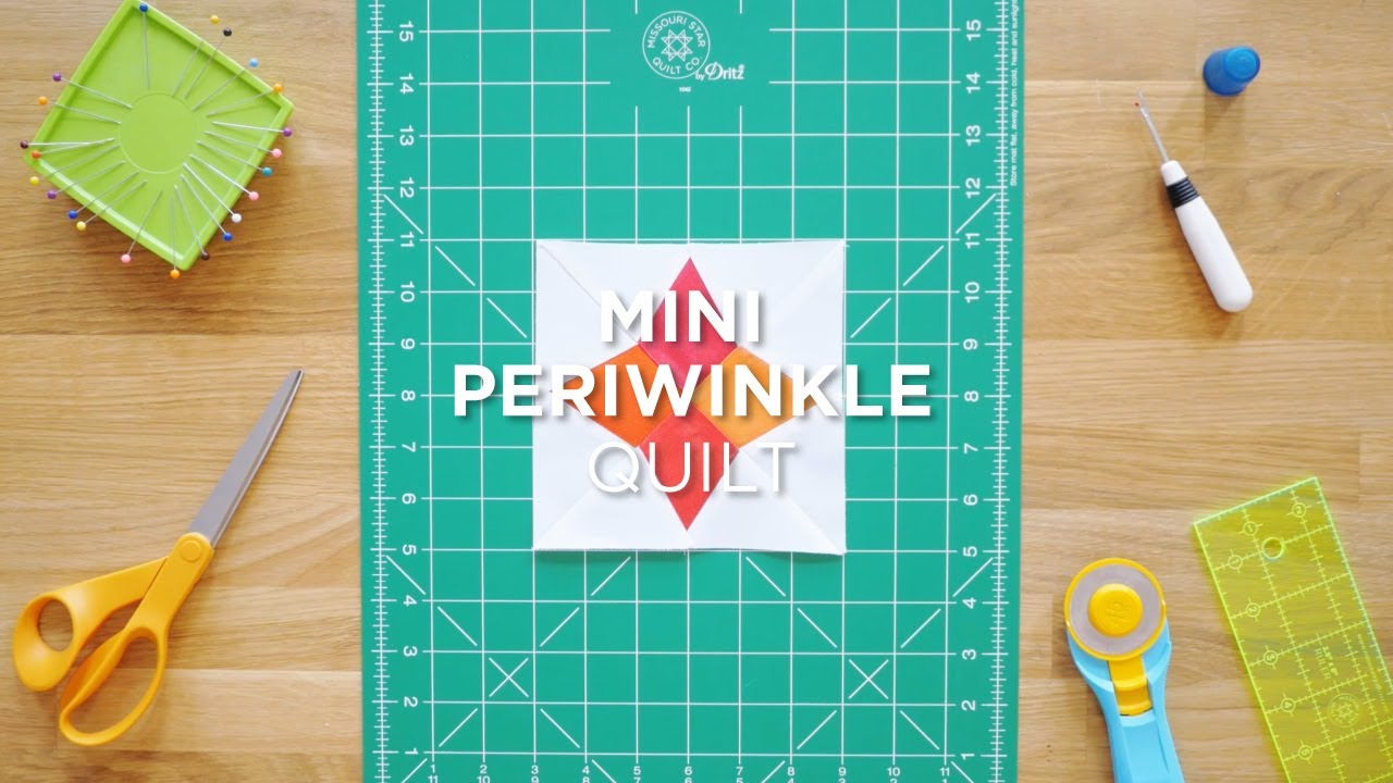 Mini Periwinkle Quilt Snips - Mini Quilting Tutorial - YouTube