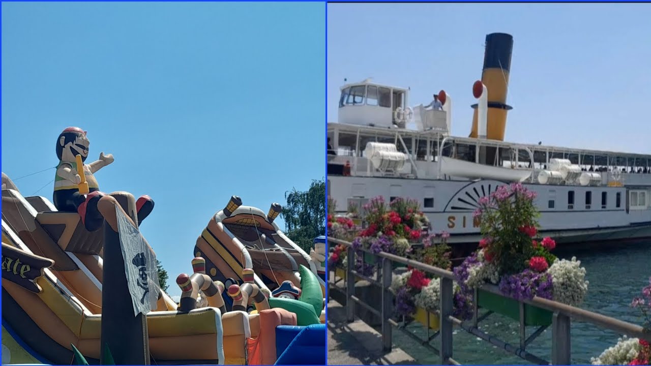 جولة في مدينة rolle قريبة من Lausanne - YouTube