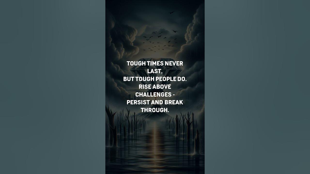 Why Tough People Outlast Tough Times: Rise, Persist, Breakthrough - YouTube
