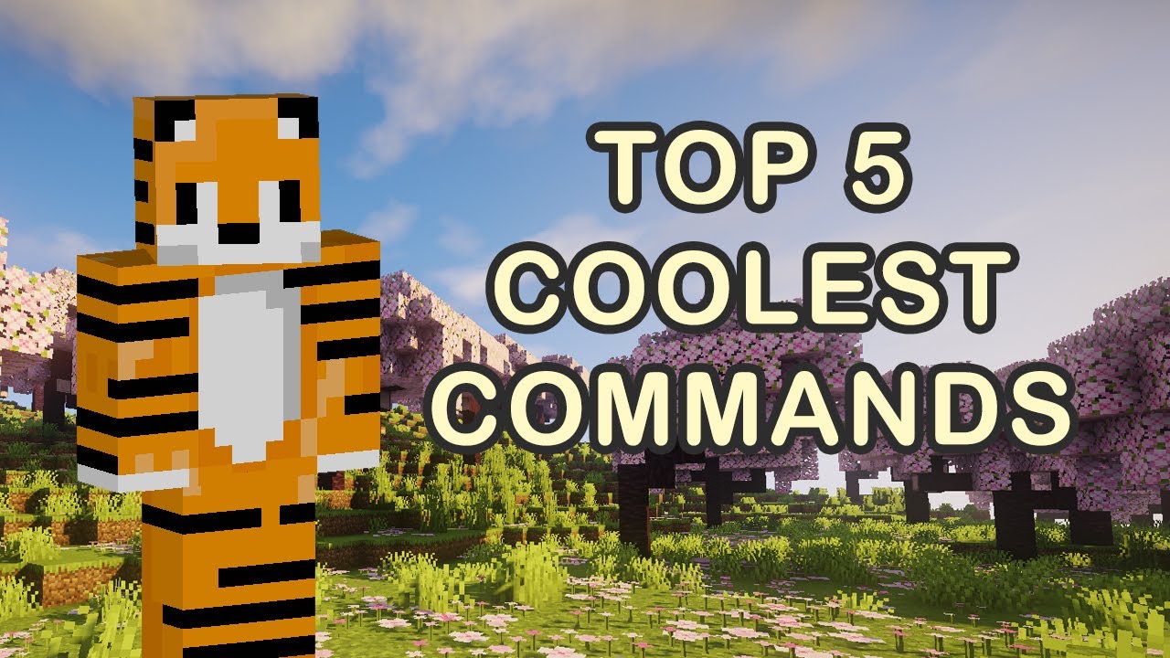 Top 5 Coolest Commands in Minecraft - YouTube