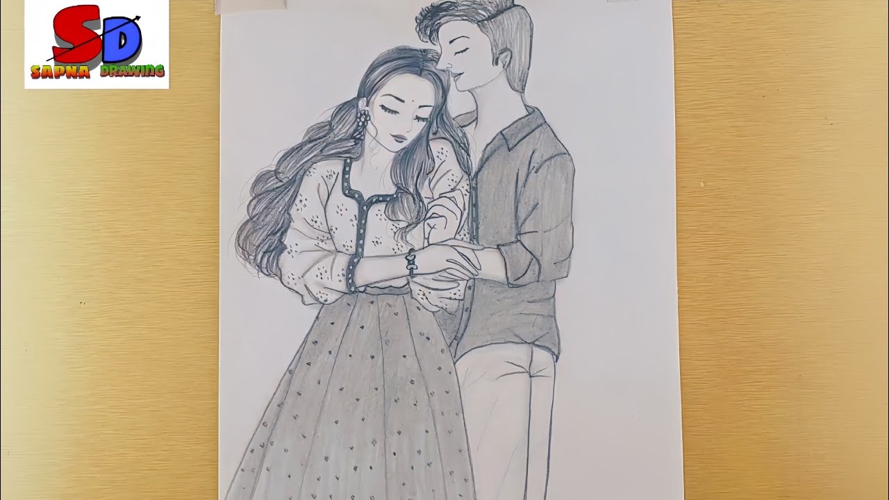 How to draw a Boy girl love - Drawing easy | pencil drawing | pencil ...
