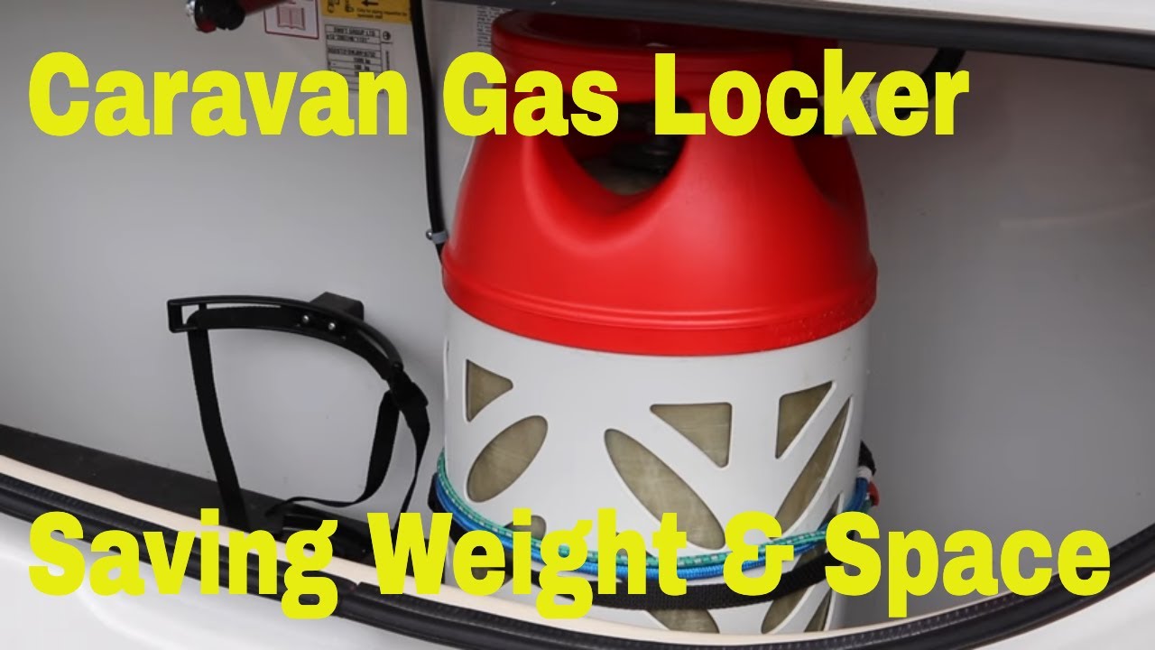 Caravan Gas Locker Saving Weight and Space - YouTube