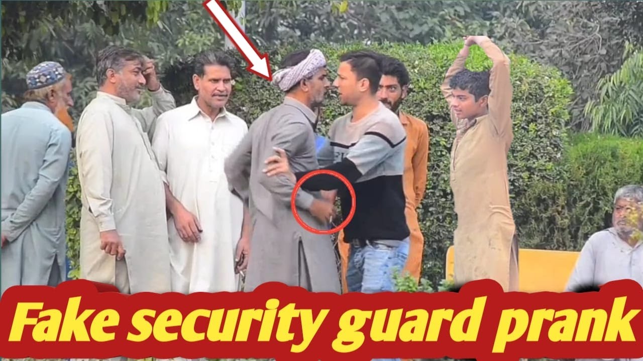 Fake Security guard prank @usmanalipranks - YouTube