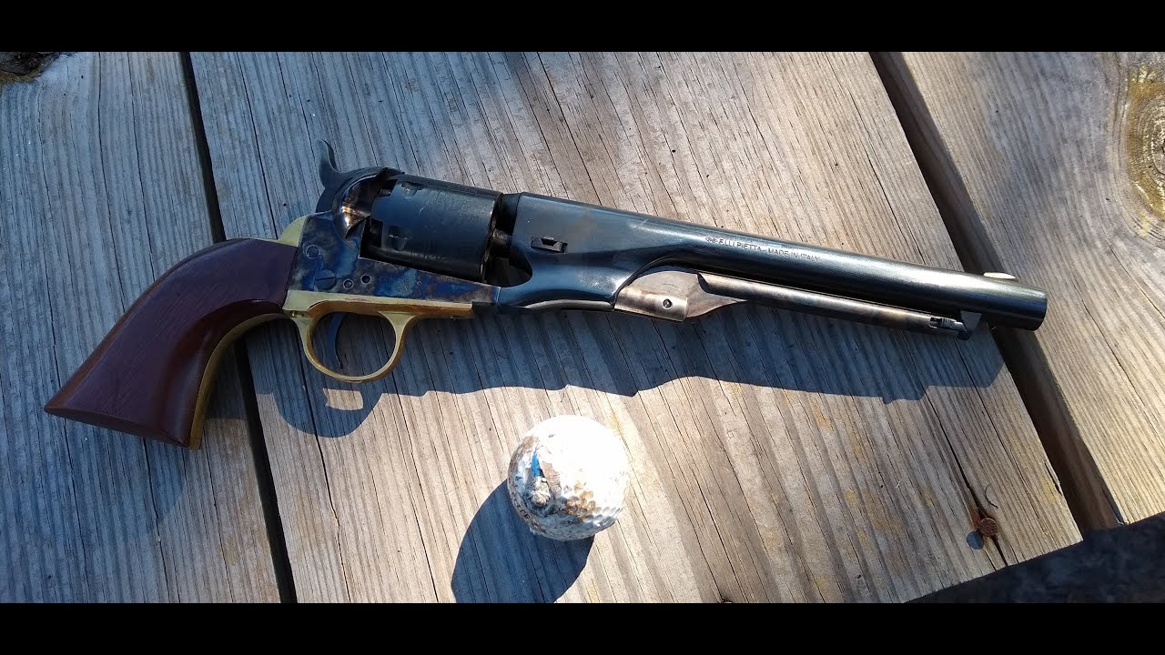 Shooting the Pietta 1861 Navy .36 Revolver - YouTube