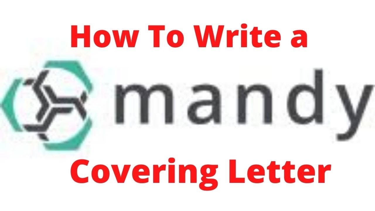 How to Write a Cover Letter on The Mandy Network - YouTube