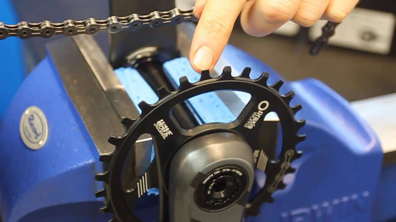 How to install a chain onto the Praxis Wave Ring - YouTube
