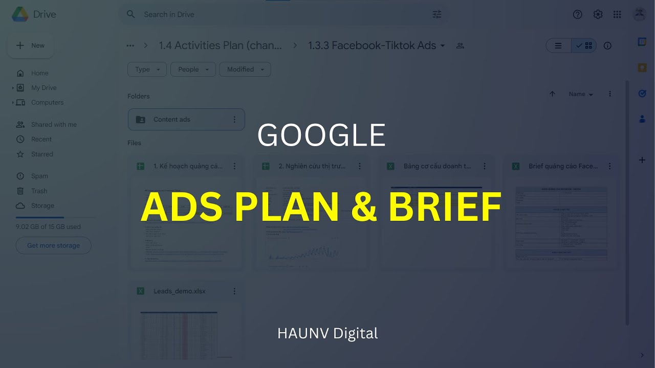 Google Ads Plan | Google vs Facebook Ads Brief | Kế hoạch quảng cáo ...