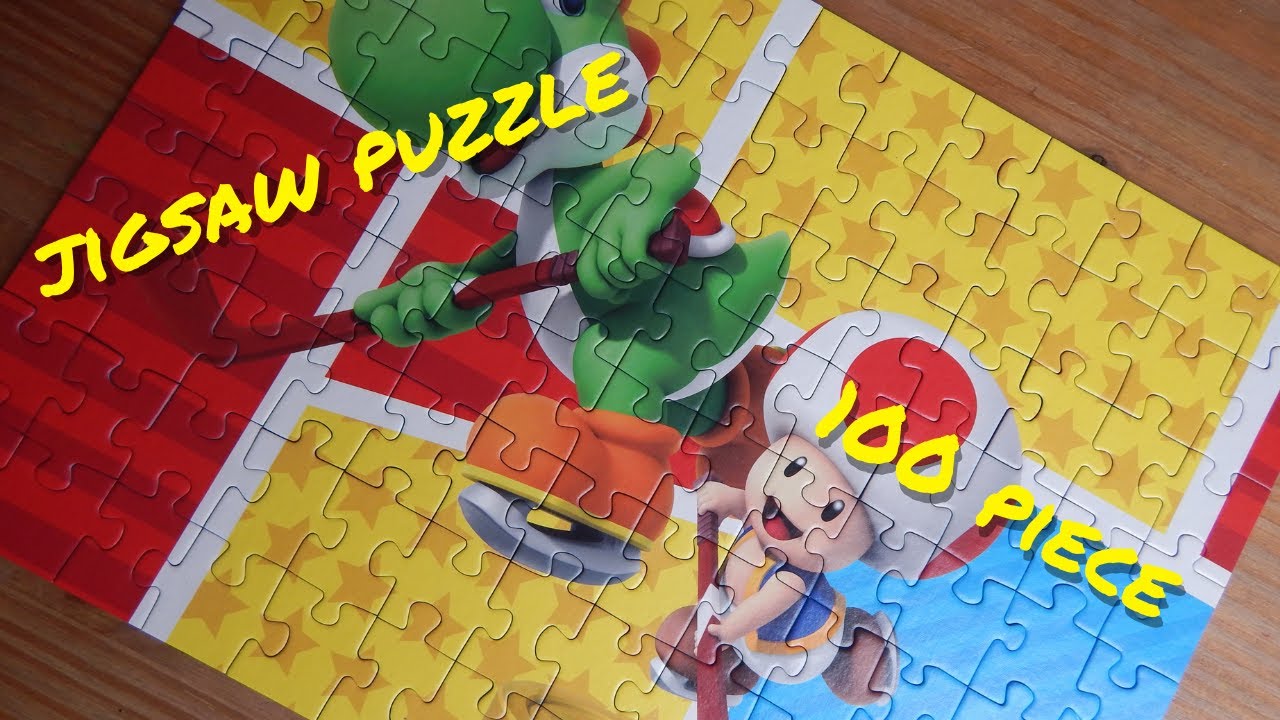 super mario jigsaw puzzle 100 piece time lapse - YouTube
