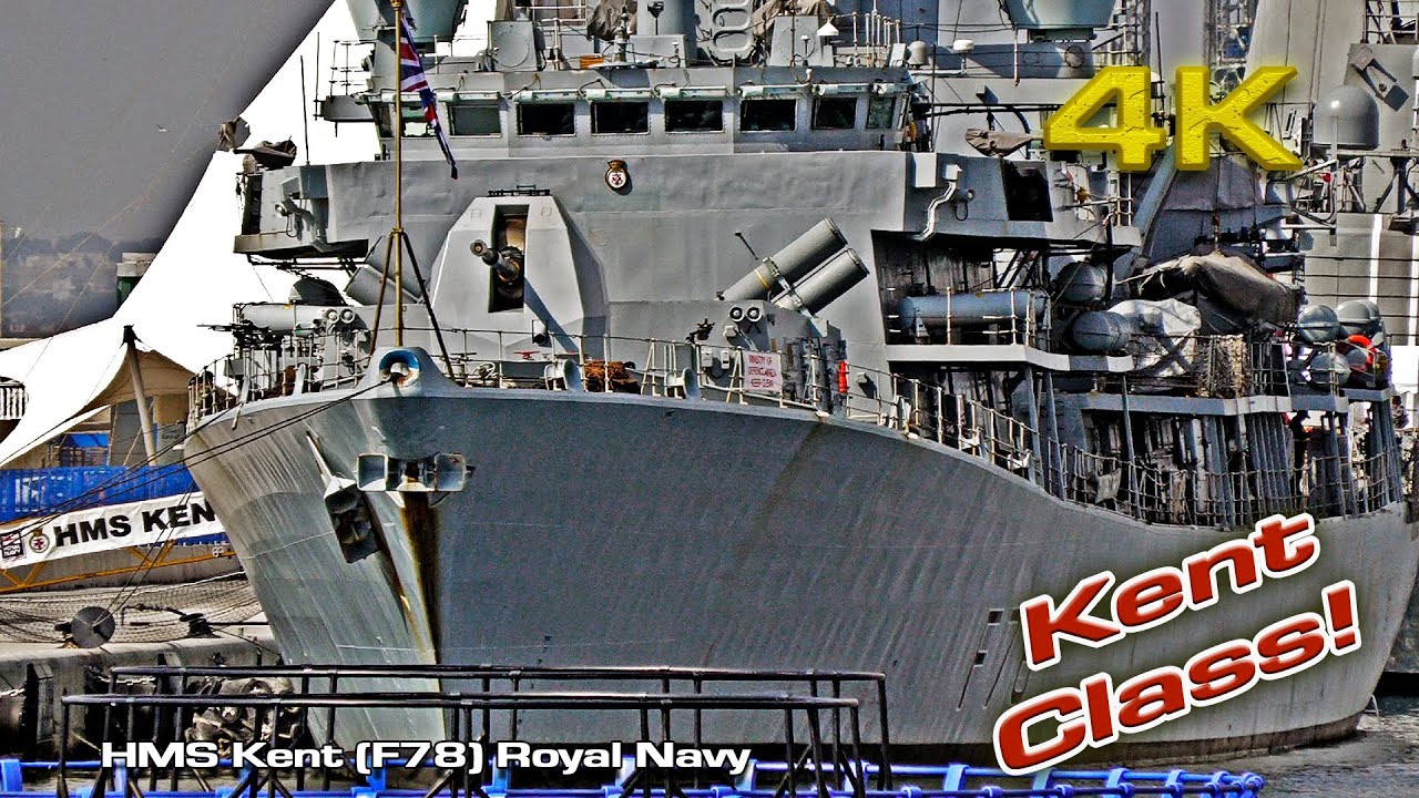 HMS Kent F-78 Royal Navy Alicante! - YouTube