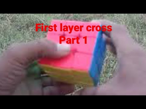 New Video rubix's Cube first layer cross part 1 #rubikscube - YouTube