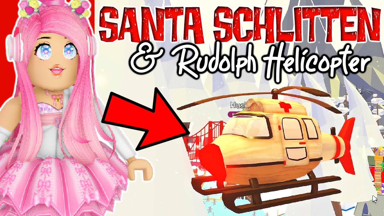 ️NEU ️ Santa Schlitten & Rudolph Helicopter 🚁 Adopt Me! Winter Update ...