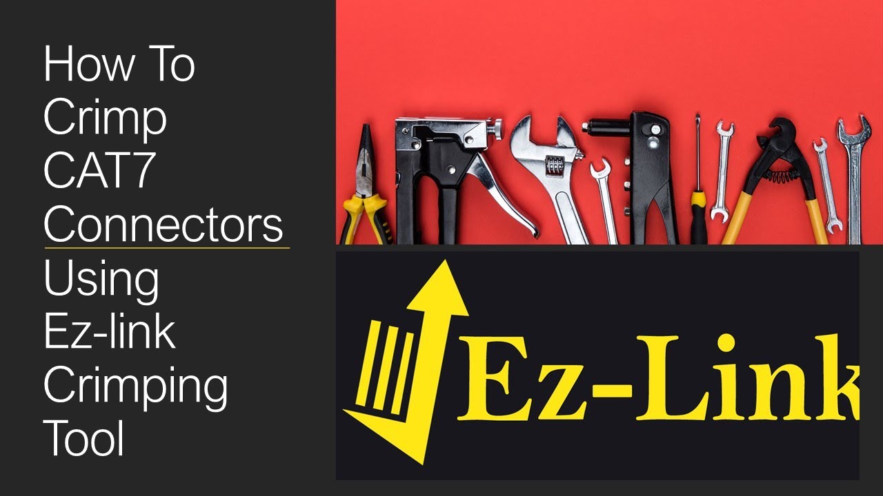 How To Crimp CAT 7 Connector with Cat 7 Crimping Tool - YouTube