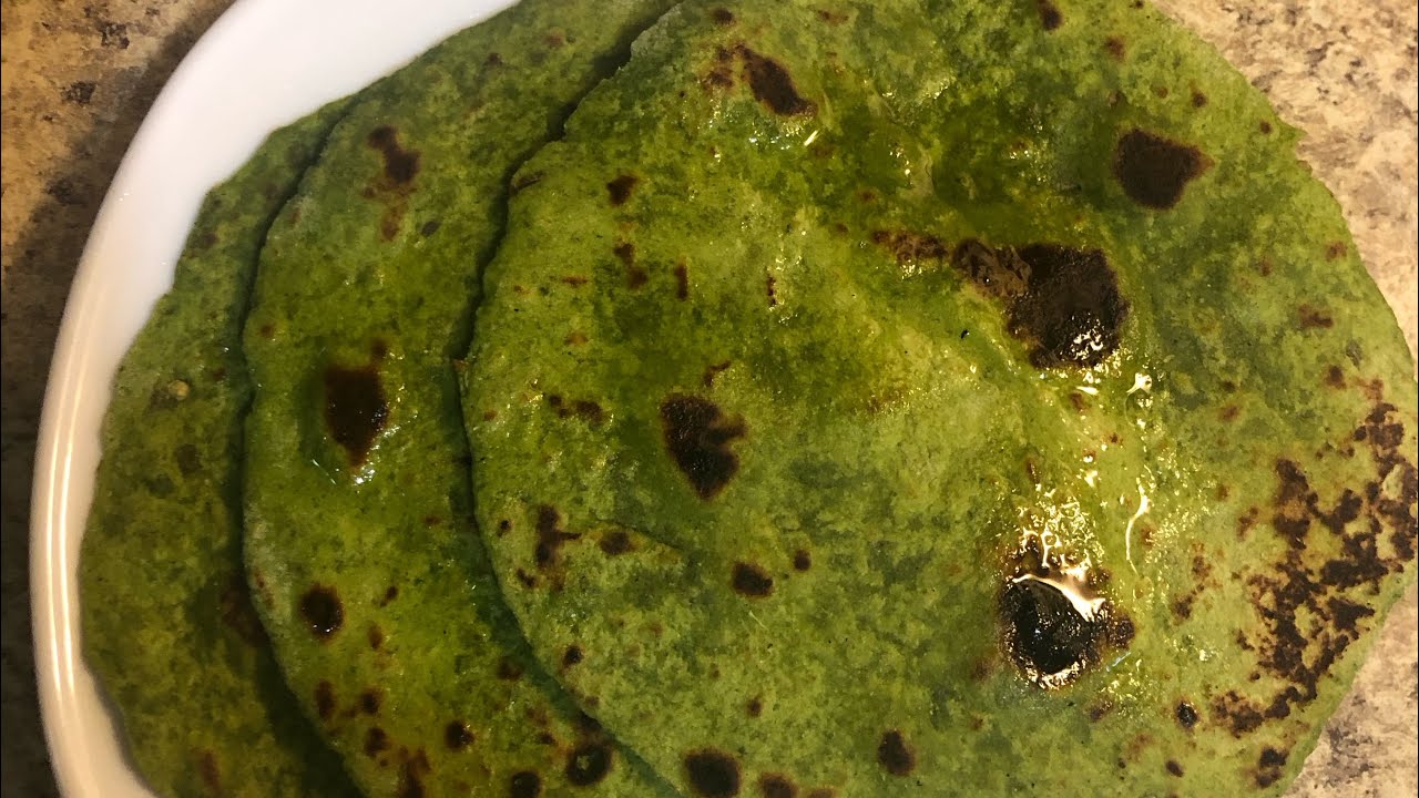 Palak Paratha Recipe॥ Butter 🧈 - YouTube