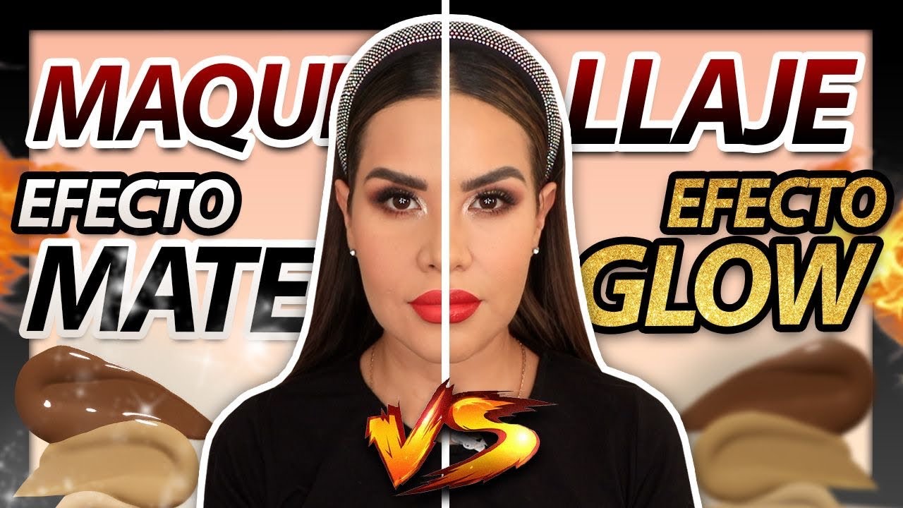 MAQUILLAJE GLOW LUMINOSO LIQUIDO 🆚 POLVOS MATTE mismo día! como resulto ...