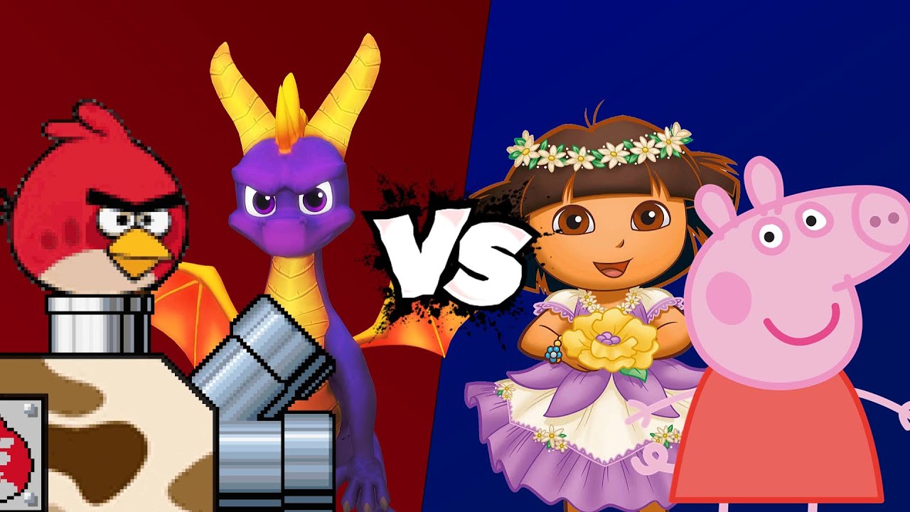 MUGEN Battle - Angry Birds Tank/Spyro the Dragon vs Dora the Explorer ...