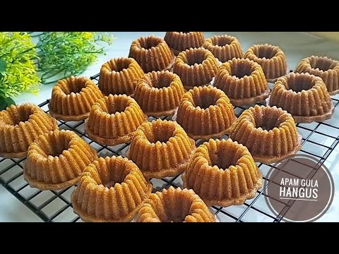 Apam Gula Hangus Lembut Gebu | Bolu Karamel - YouTube