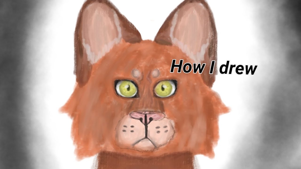 How I drew Alderheart /Warrior cats realistic drawings =) - YouTube