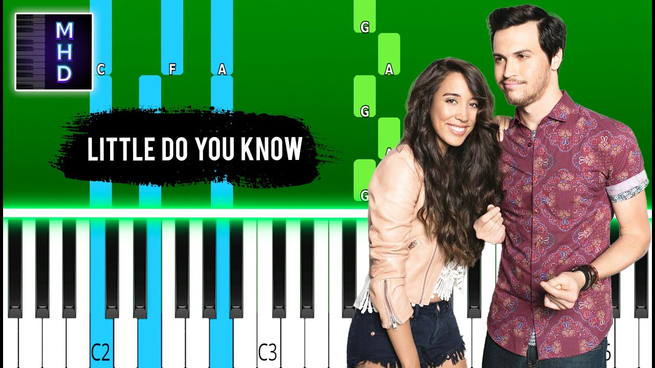 Alex & Sierra - Little Do You Know - Piano Tutorial - YouTube